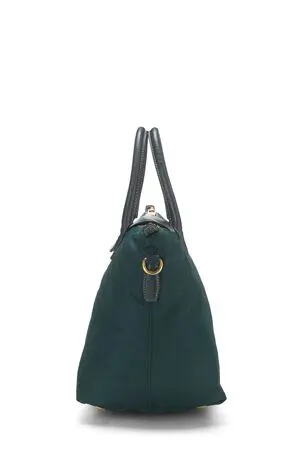 Prada Nylon Convertible Zip Tote - Green