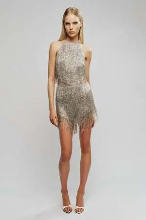 Bardot Wrenley Fringe Mini Short