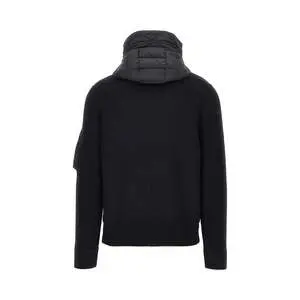 Moncler Padded Nylon And Wool Cardigan