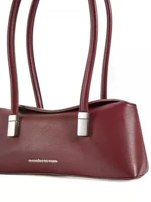 Manière De Voir Annelise In Wine- Pebbled-leather Bag