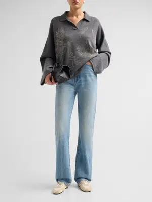 Libertine Botanical Diamante Tee Time Sweater
