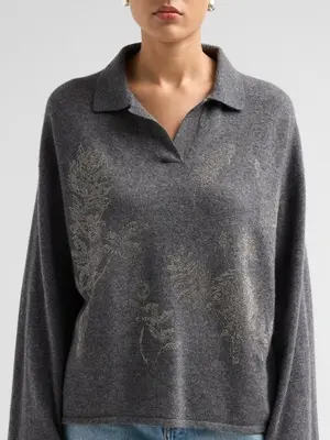 Libertine Botanical Diamante Tee Time Sweater