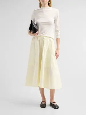 Vince Tie-detail Fitted Jersey Top - Ivory