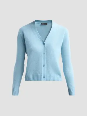 SAKS FIFTH AVENUE Basic V-neck Cashmere Cardigan Gloss