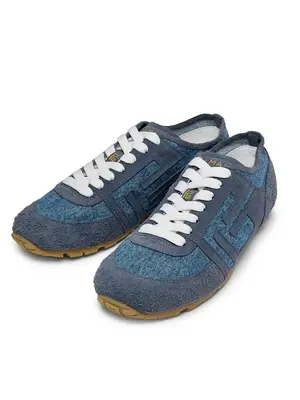 Balmain Racer 45 & Suede Low-top Sneakers