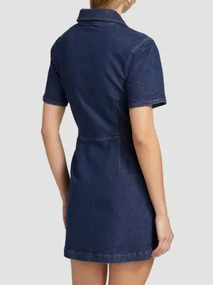 Paige Cletine Denim Mini-shirtdress