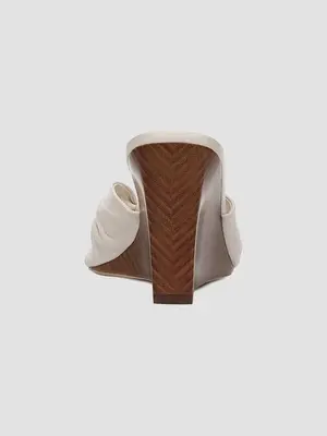 Veronica Beard Tullia Leather 85mm Wedge Sandals