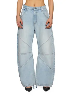 EB DENIM Freddy Sunray-seamed Barrel-leg Jeans