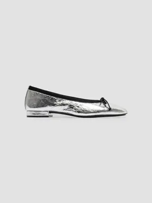 Bernardo Barbara Ballet Flats - Silver