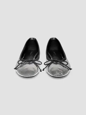 Bernardo Barbara Ballet Flats - Silver