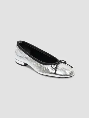 Bernardo Barbara Ballet Flats - Silver