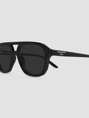 Balenciaga Everyday Bb0525s Daily 55mm Pilot Sunglasses - Black