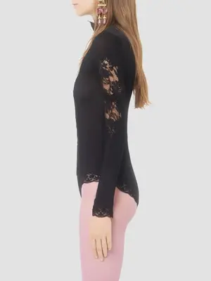 Valentino Garavani Jersey Bodysuit With Lace