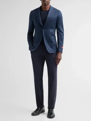 Isaia Cotton-jersey Single-breasted Blazer