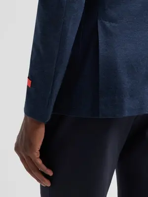Isaia Cotton-jersey Single-breasted Blazer