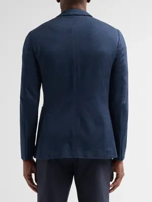 Isaia Cotton-jersey Single-breasted Blazer