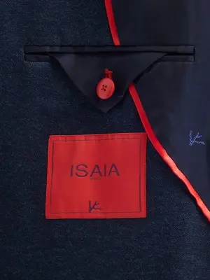 Isaia Cotton-jersey Single-breasted Blazer