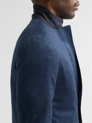 Isaia Cotton-jersey Single-breasted Blazer