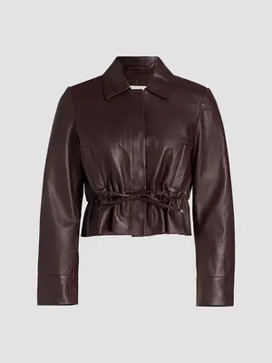 Ba&sh Manita Leather Crop Jacket