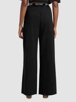 Moschino Intimo Donna Home Stretch-cotton Pants