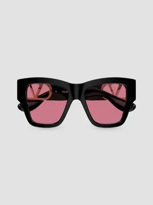 Valentino Garavani V Logo Vg0052s V Combi 53mm Crystal Butterfly Sunglasses