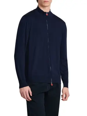 Kiton Wool Full-zip Jacket