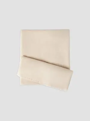 Brunello Cucinelli Cashmere Diagonal Scarf - Sand