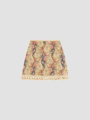 Valentino Garavani Embroidered Skirt On Piquet