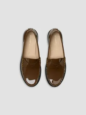 STUART WEITZMAN Lottie Patent Leather Loafers
