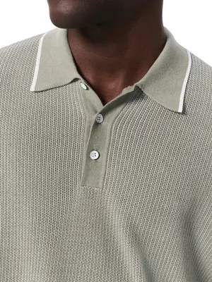 Rag & Bone Harvey Knit Polo Shirt