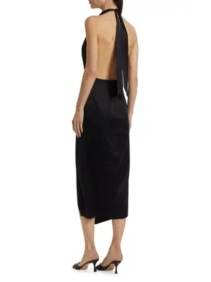Ramy Brook Nan Draped Stretch Silk Dress
