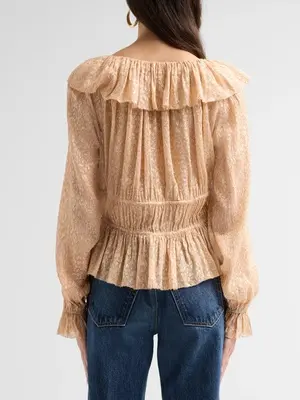 Ulla Johnson Odilia Ruffled Silk-blend Blouse