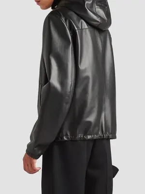 Prada Reversible Nappa Leather And Re-nylon Jacket