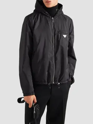 Prada Reversible Nappa Leather And Re-nylon Jacket