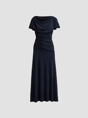 Cinq À Sept Avielle Draped Midi Dress