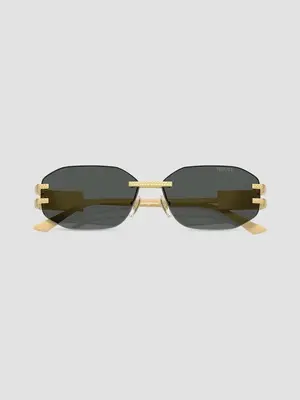 Versace 58mm Oval Sunglasses