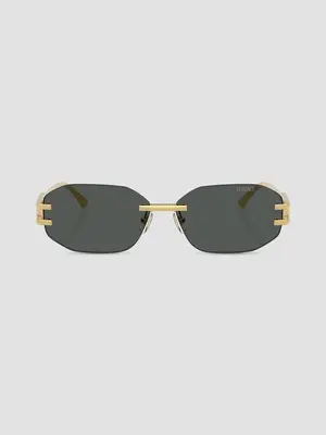 Versace 58mm Oval Sunglasses