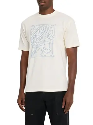 Scotch & Soda Cotton Linework Logo T-shirt