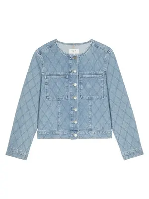 Rails Lido Washed Denim Crop Jacket