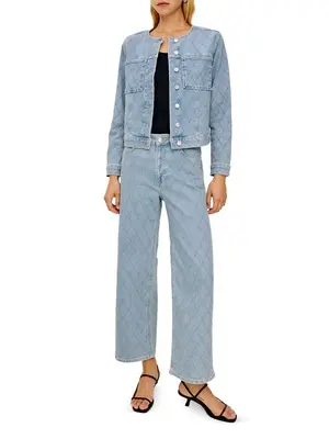 Rails Lido Washed Denim Crop Jacket