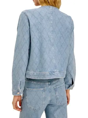 Rails Lido Washed Denim Crop Jacket