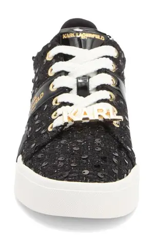 Karl Lagerfeld Paris Mablyn Lace-up Sneaker - Black
