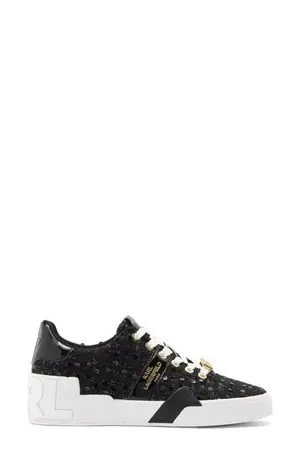 Karl Lagerfeld Paris Mablyn Lace-up Sneaker - Black