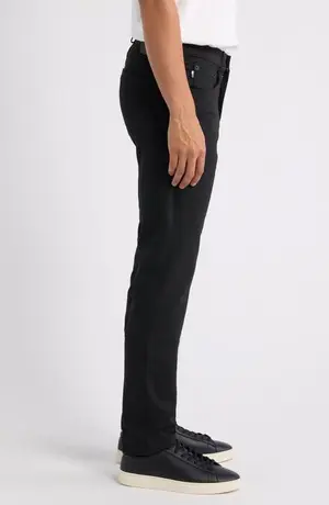BRAX Chuck Modern Fit Five-pocket Jersey Pants - Black