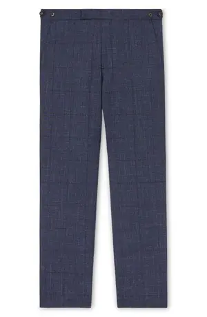 REISS Penso Wool Blend Check Classic Fit Suit Trousers