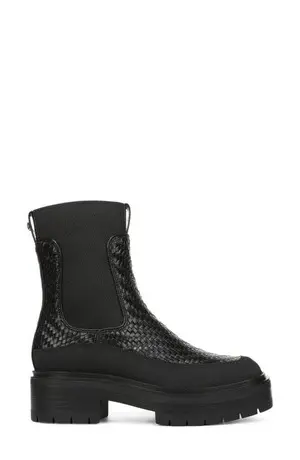 Sam Edelman Linn Weave Chelsea Boot - Black