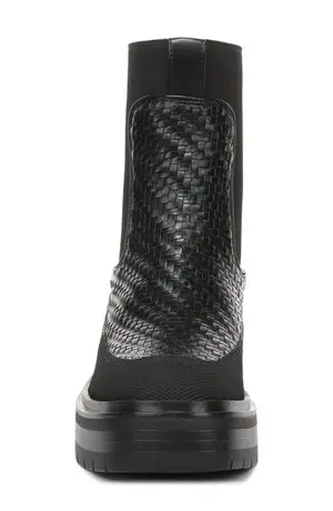 Sam Edelman Linn Weave Chelsea Boot - Black