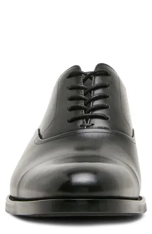 Steve Madden Hallifax Leather Cap Toe Oxford - Black Leather