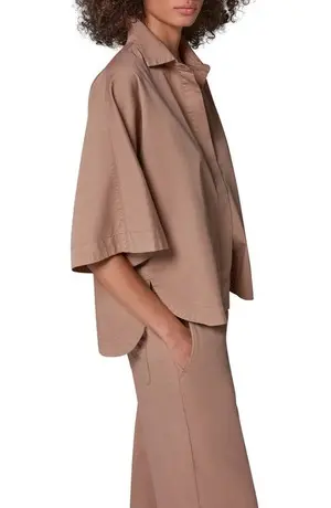 Donna Karan New York The Bali Cotton Denim Shirt - Camel