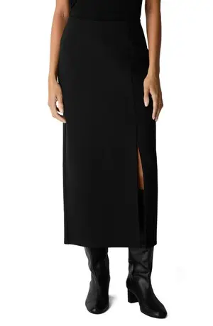 Eileen Fisher Stretch Jersey Maxi Skirt - Black